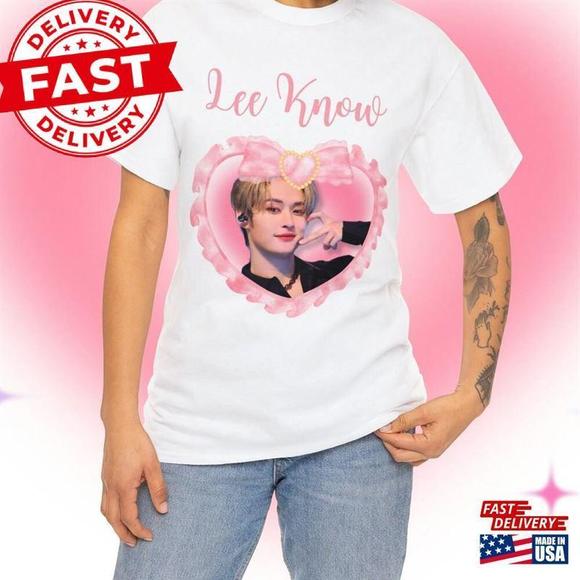 Shirts | Stray Kids Lee Know Coquette Bow Kpop Shirt Skz Tour | Poshmark